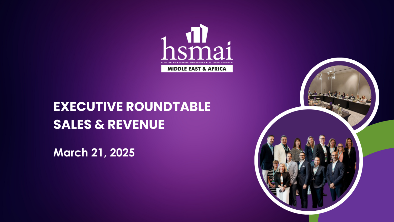Joint Sales and Revenue Executive Roundtable (Invitation Only) | HSMAI MEA